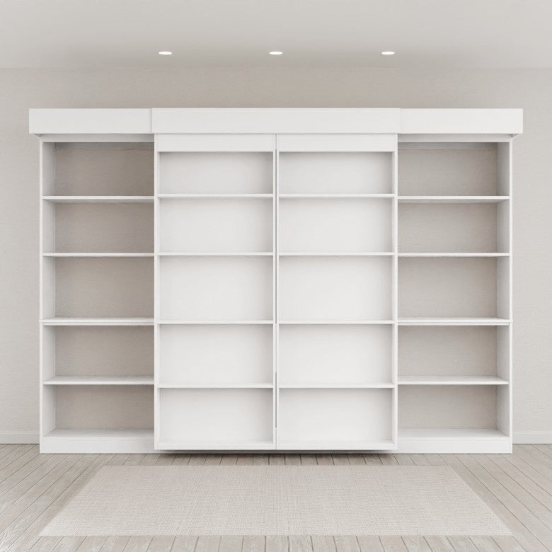 IN STOCK QUEEN SIZE Majestic Library Bed – MurphyBedDepot