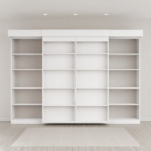 IN STOCK FULL SIZE Majestic Library Bed – MurphyBedDepot